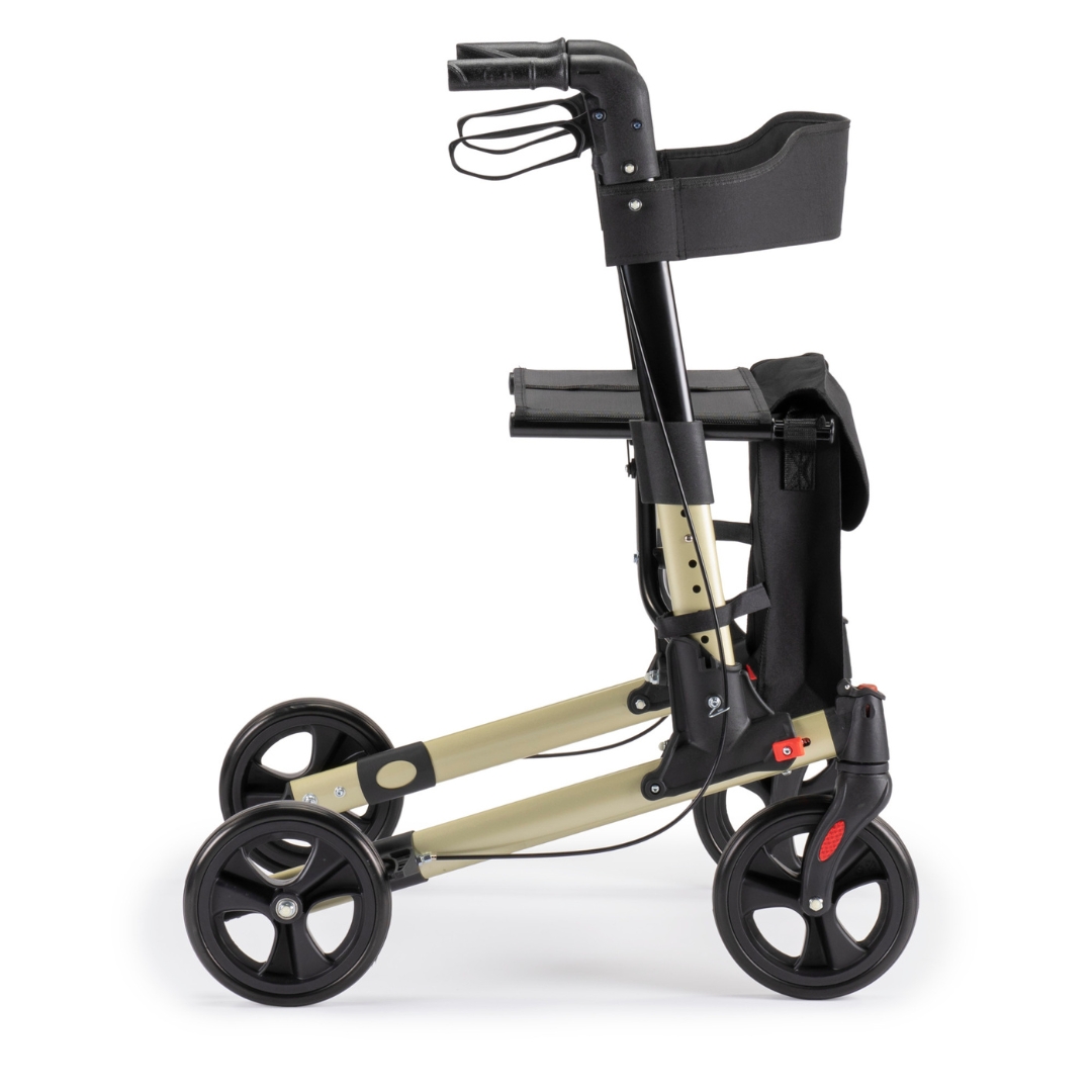 MultiMotion Double Rollator – Dubbel Opvouwbaar en Lichtgewicht - Champagne