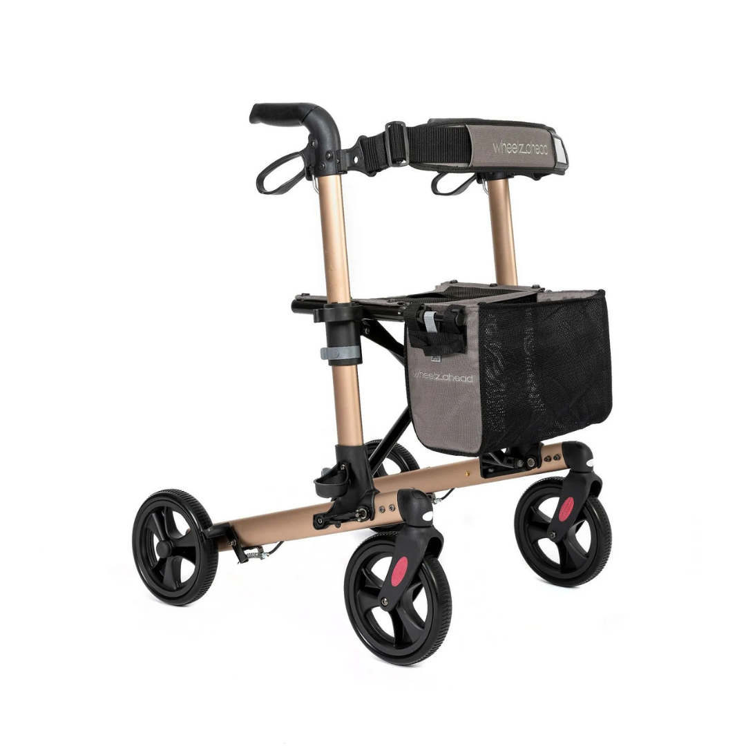 WheelzAhead TRACK Rollator – Lichtgewicht & Dubbel Opvouwbaar ...